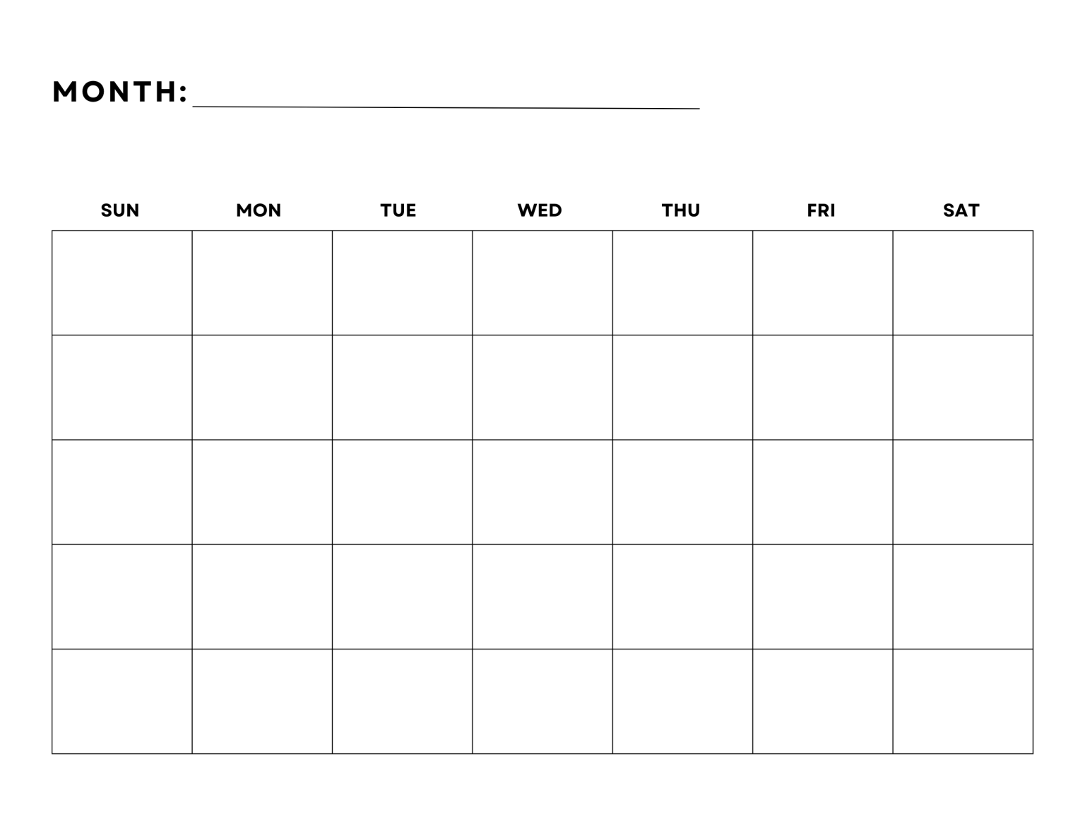 Make The Best Of The Year With A Blank Calendar – My Calendar Land
