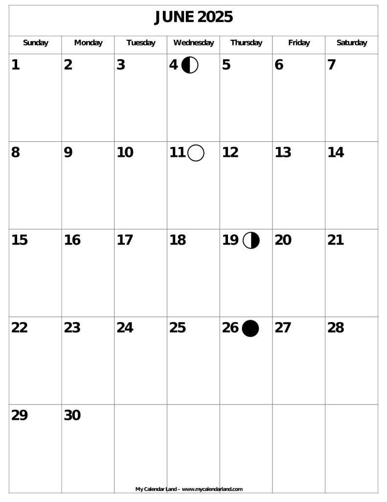 June 2014 Calendar Printable Portrait June 2025 Calendar: 55 Best Free